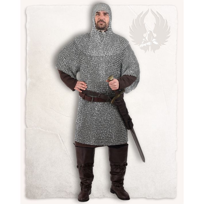 Richard Chain Mail Coif Riveted