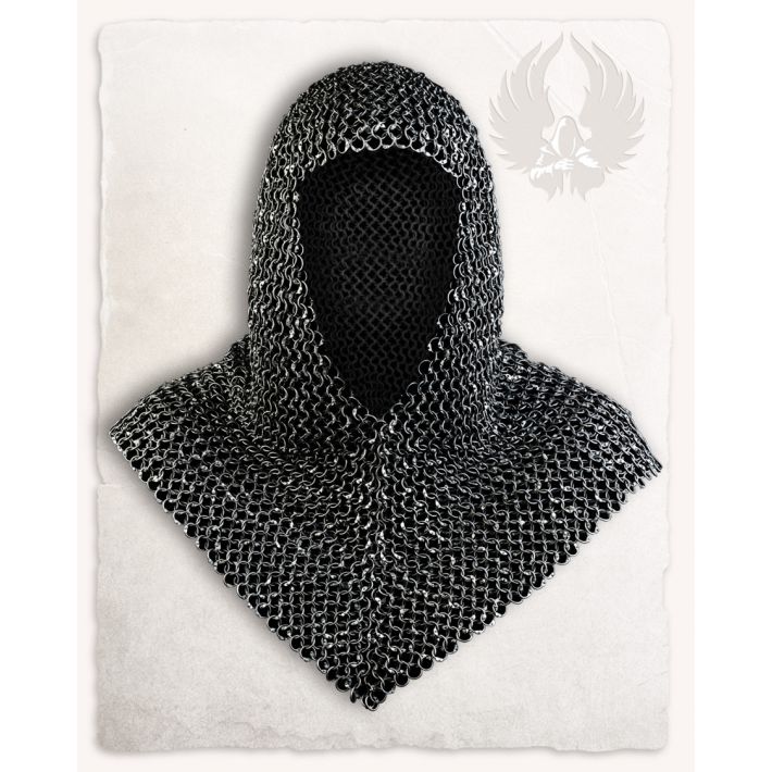 Richard Chain Mail Coif Riveted