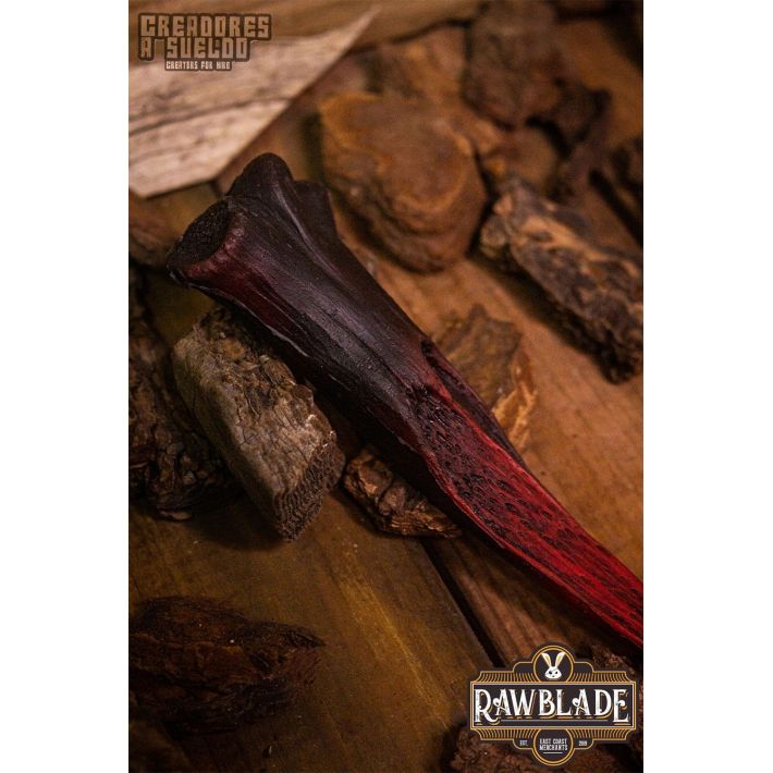 Tribal throwing bone dagger