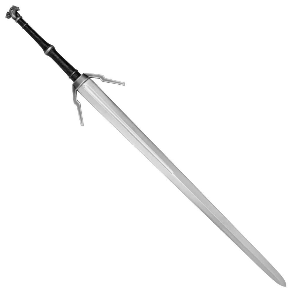 Geralt's wolven silver sword with wolf heads
