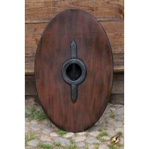 Owalna Tarcza Rzymska - Drewno