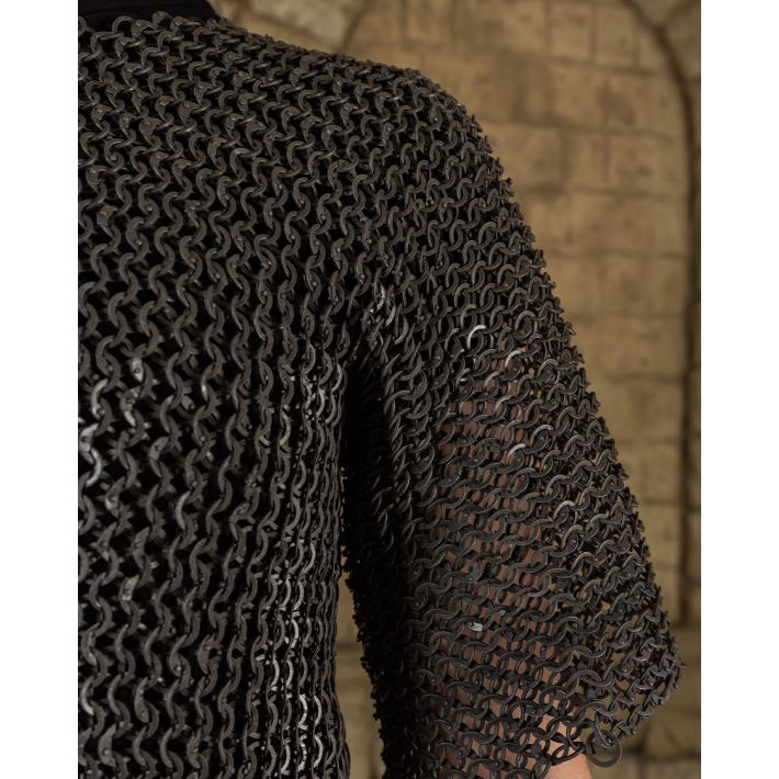 David aluminium chainmail shirt, flat rings